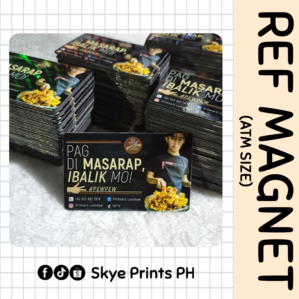 Customized Ref Magnet | skyeprintsph | Shopee Philippines