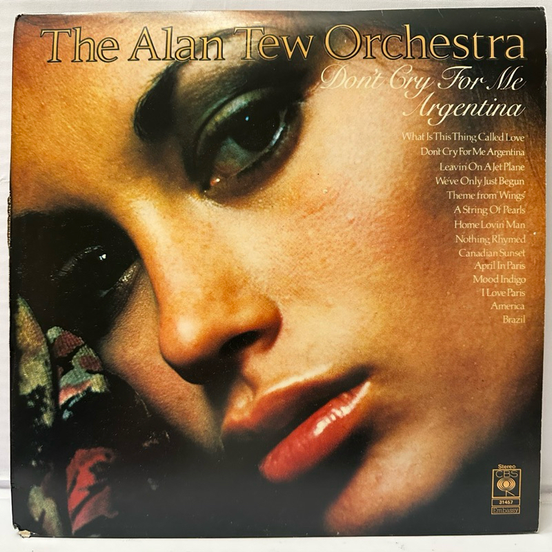 The Alan Tew Orchestra – Don't Cry For Me Argentina (LP Vinyl Record ...
