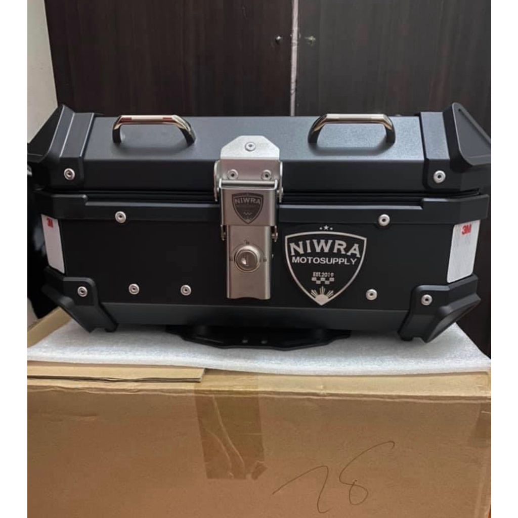 Original products Niwra Full Alloy Top Box 22 Liters | Shopee Philippines