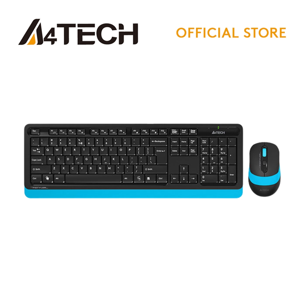 A4Tech FG1010 Fstyler FGK10 + FG10 2.4G Power-Saving Wireless Keyboard and Mouse Combo Kit ...