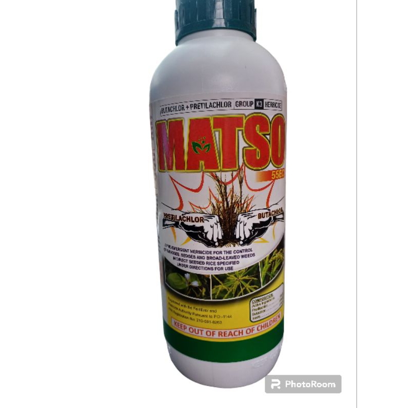 Matso 55ec/Pretilachlor/ Butachlor 1 ltr | Shopee Philippines