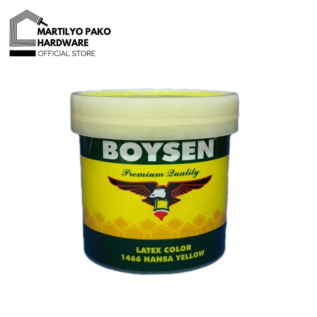 BOYSEN Paint Latex Color 1/4L Hansa Yellow | Shopee Philippines