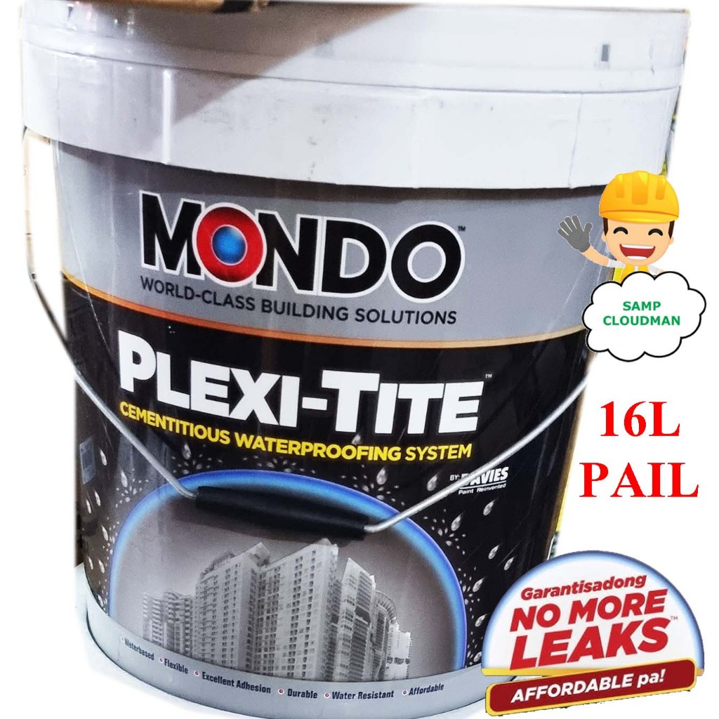 Davies Mondo Plexi-Tite PAIL Cementitious Waterproofing 16 Liters ...
