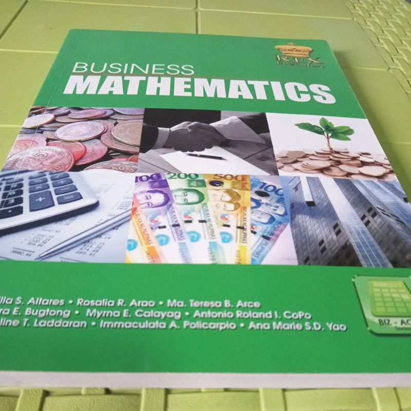 Business Mathematics by Altares/Arao/Arce/Bugtong er al | Shopee ...