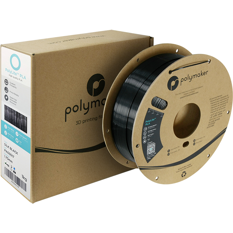 Polymaker Silk PLA Filament 1.75mm, Smooth surface finish help hide the ...