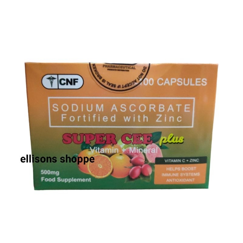Sodium Ascorbate Fortified with Zinc SUPER CEE PLUS 500mg Food ...