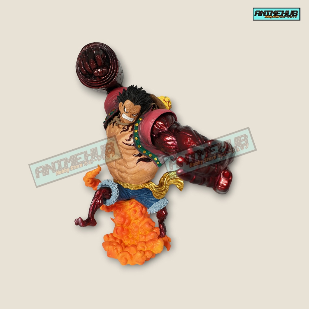 Banpresto Knock Off Luffy Gear 4th Kong Gun Crimson Ver. | Shopee ...