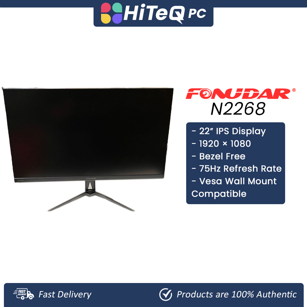 HiteqPC | FONUDAR N2268 21.5" LED/IPS/5MS/75HZ/FHD/VGA+HDMI/VESA/ WIDE ...