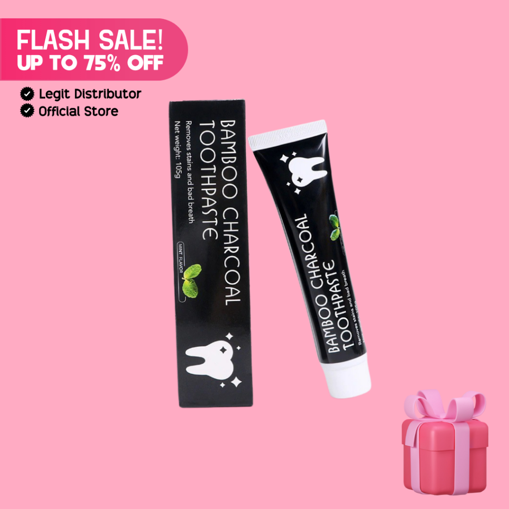Original Bamboo Charcoal Teeth Whitening Black Toothpaste Whitener ...