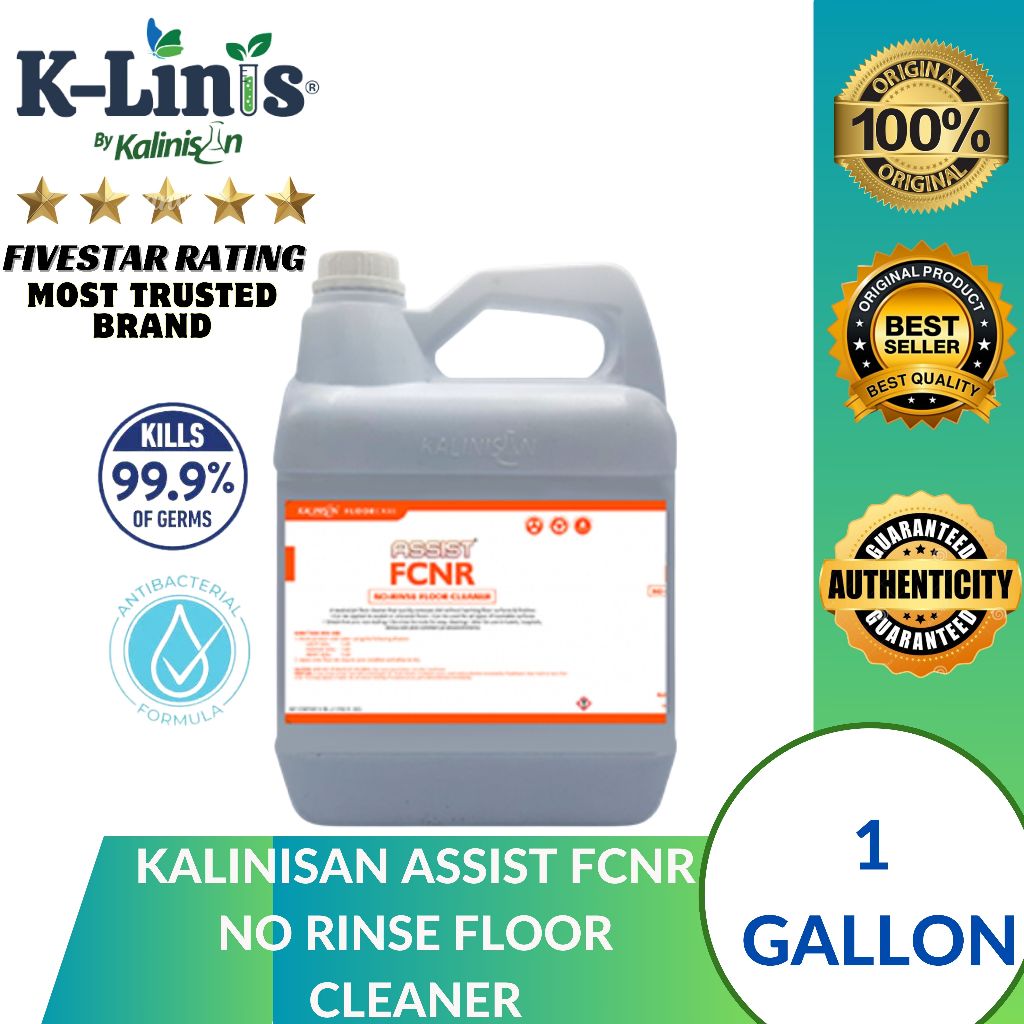 Original Kalinisan Assist FCNR No-Rinse Floor Cleaner 1 Gallon | Shopee ...