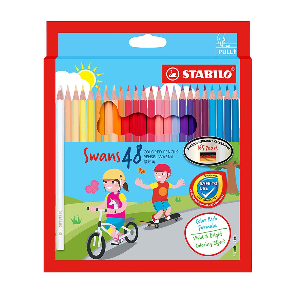 STABILO Swans Colored Pencil Set 1870 for Drawing Art Coloring Portrait ...