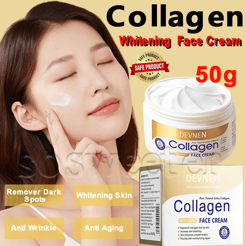 DEVNEN Collagen Whitening Cream Anti Aging Anti Wrinkle Melasma Remover ...
