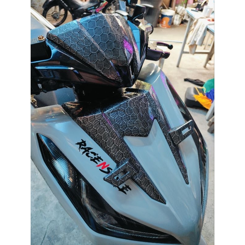 PANEL GARNISH+VISOR AND FRONT M COVER FOR HONDA CLICK V3 | Shopee ...