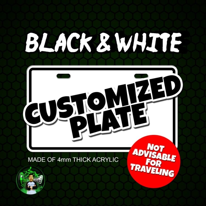 CUSTOMIZED NAME PLATE for MOTORCYCLE | Shopee Philippines