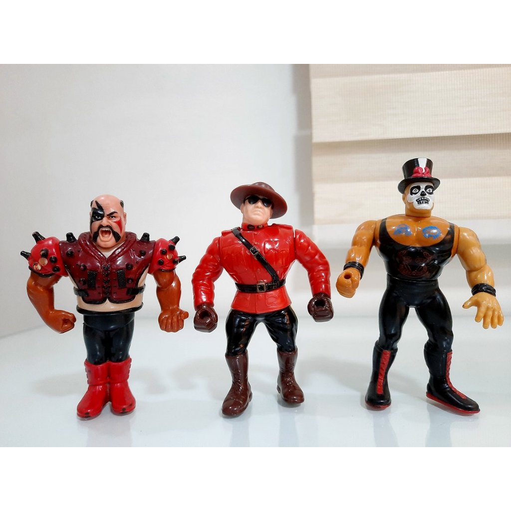 Vintage 1990 Road Warrior LOD Hawk Mountie Papa Shango Hasbro WWF WWE ...