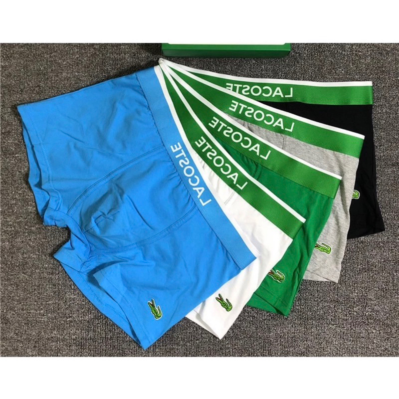 RLS LACOSTE Men Cotton Plain Color Boxers Trunks Boy Boxer Briefs ...