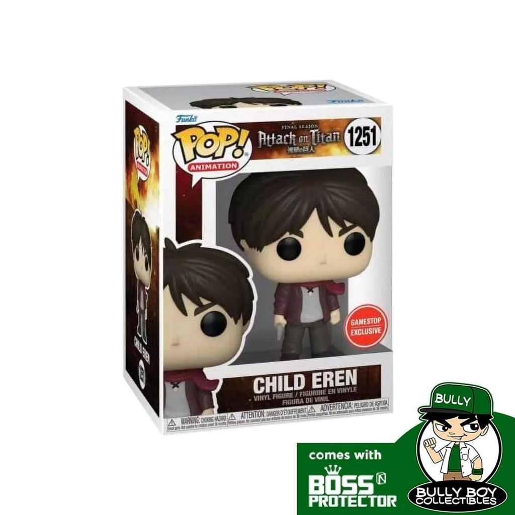 Funko POP! Animation: Attack on Titan - Child Eren (Gamestop) 1251 With ...