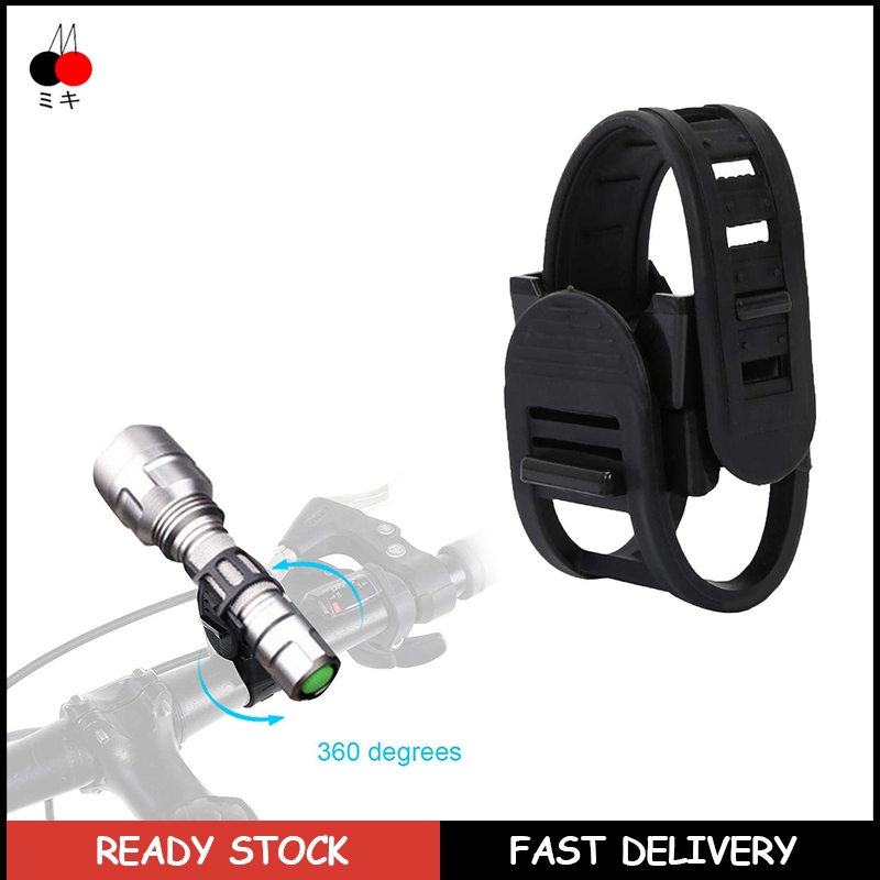 Bicycle Light Bracket 360° Swivel Bike Front Flashlight Torch Mount ...