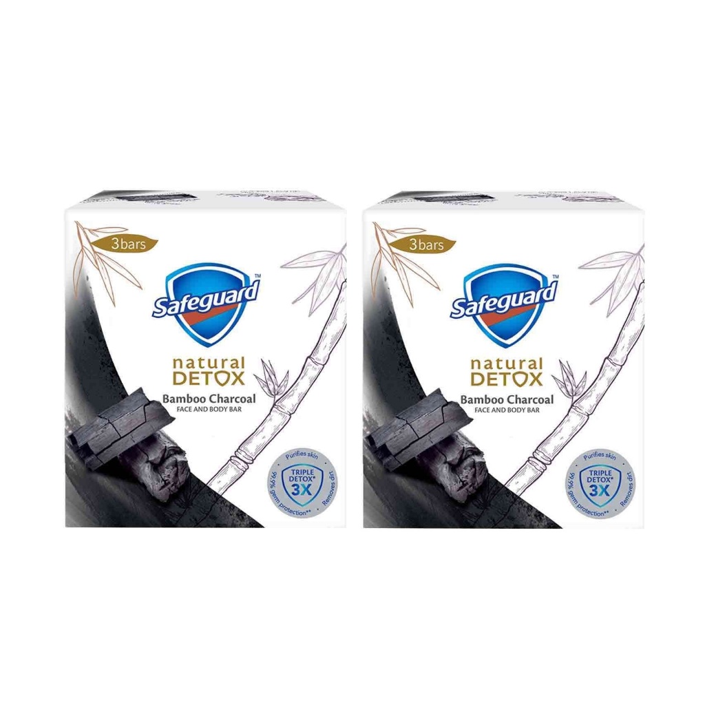 [EXCLUSIVE] Safeguard Detox Face and Body Bar Charcoal 108gx3, Bundle ...