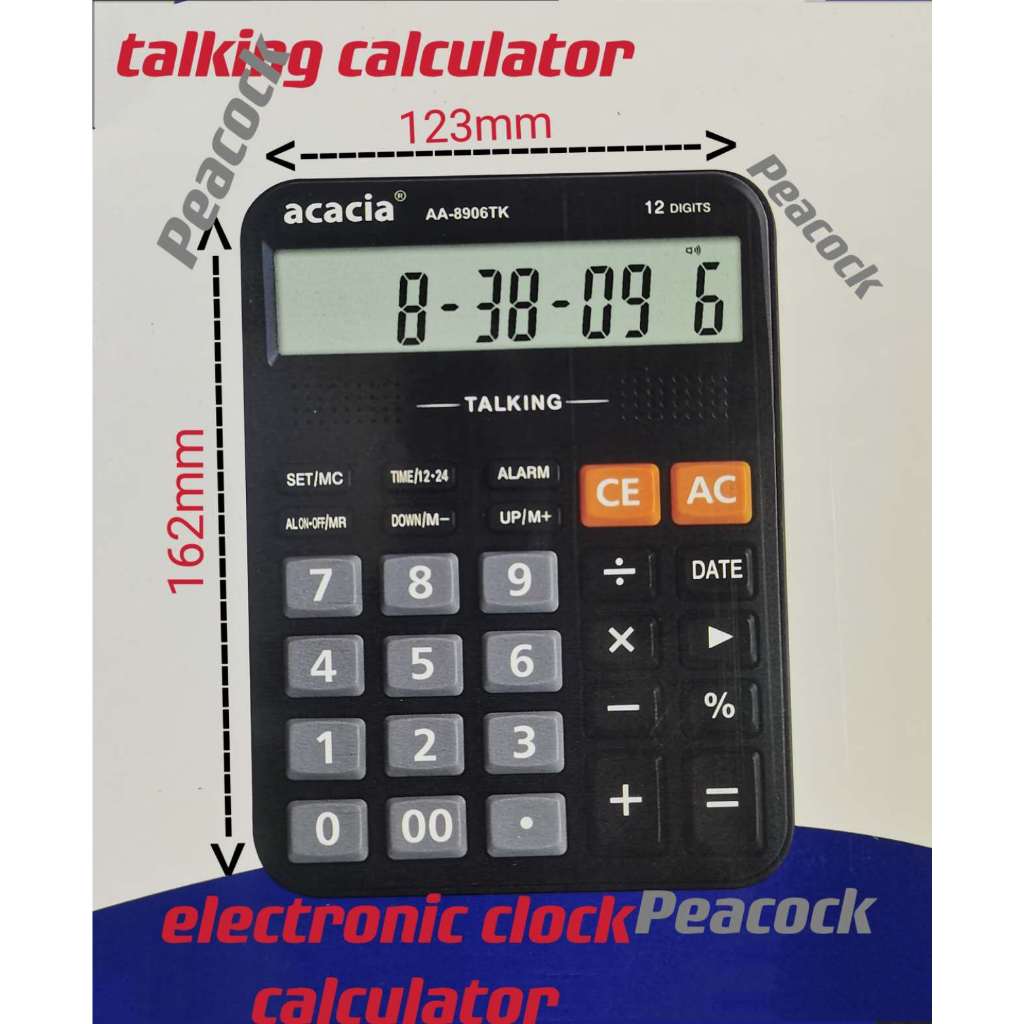 12-digit multi-function calculator speaking voice calculator electronic ...