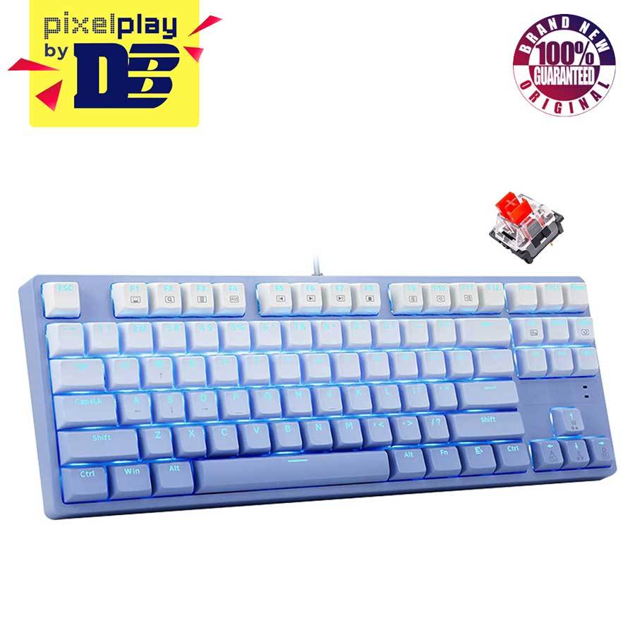 E-Yooso Z-87 Ice Blue Single Light 87 Keys Wired Mechanical Keyboard ...