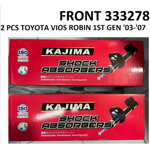 Toyota Vios ROBIN 2002-2007 FRONT Shock Absorber 2PCS/SET 333278 ...