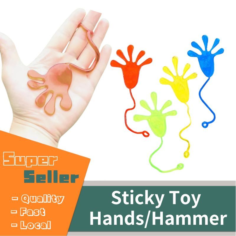 Sticky Toy Hands/Hammer Old School Fun Toy Fidget Toys/E06055 | Shopee ...