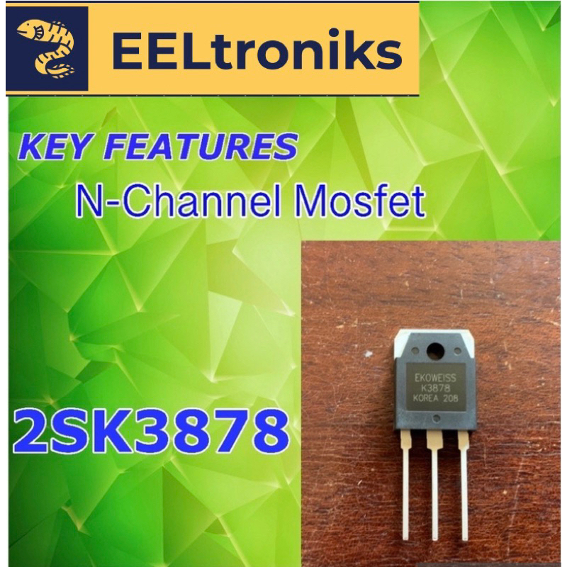TRANSISTOR K3878/2SK3878 N-CHANNEL MOSFET TOSHIBA ORIGINAL | Shopee ...