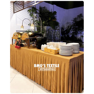 Tablecloth & Table Skirt Covers Pleated Buffet Table Katrina US For ...