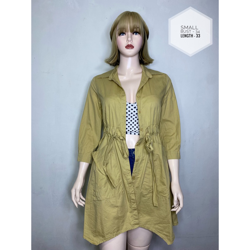 TRENCHCOAT / BLAZER ( preloved ) | Shopee Philippines