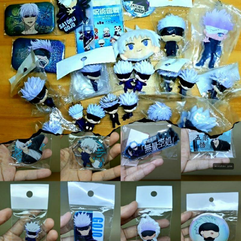 Jujutsu Kaisen Satoru Gojo mini figures/hugcots/keychain/acrylic item ...
