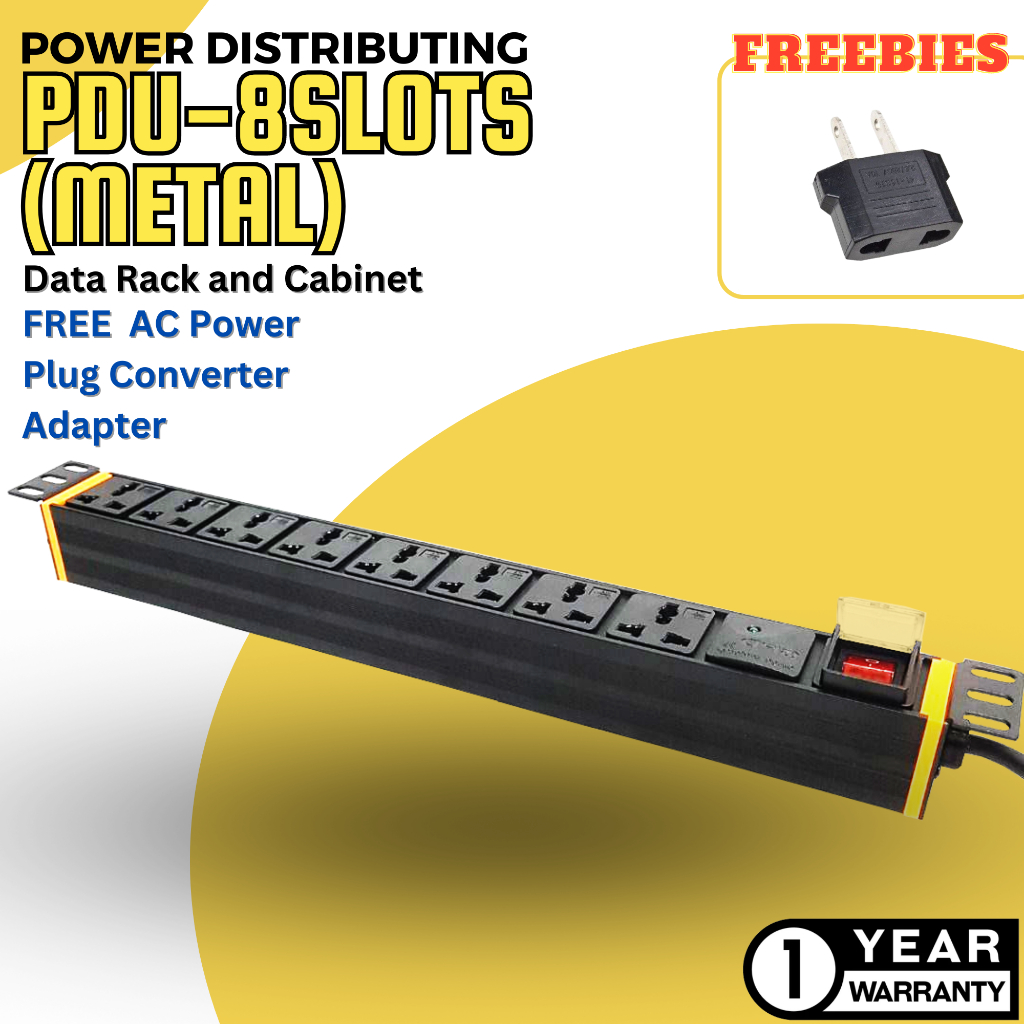 Power Distributing Rock mountable for cabinet PDU-8SLOTS (Metal ...