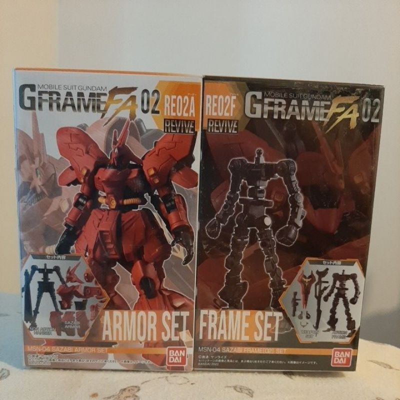 MOBILE SUIT GUNDAM GFRAME MSN-04 SAZABI ARMOR & FRAME SET | Shopee ...