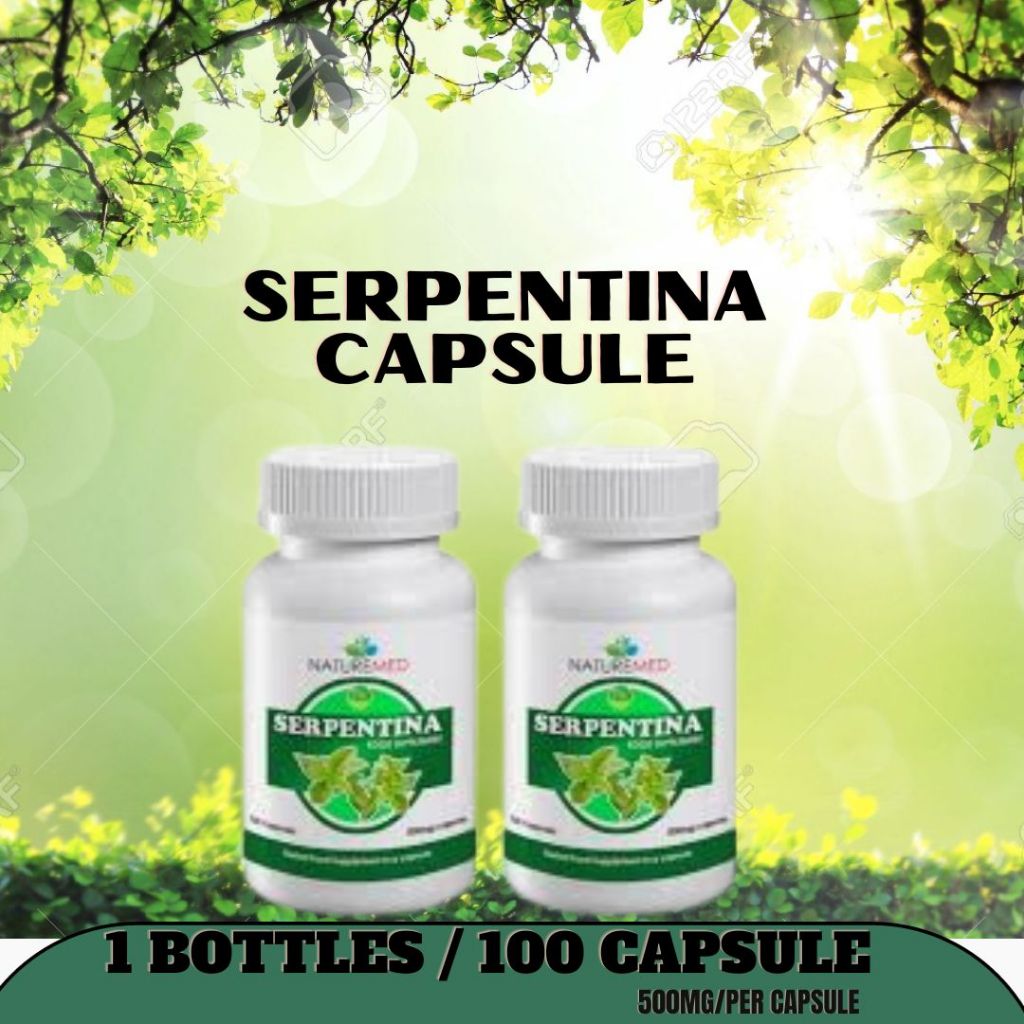 2 Bottles Serpentina Capsule(Organic Herbal Capsule) | Shopee Philippines