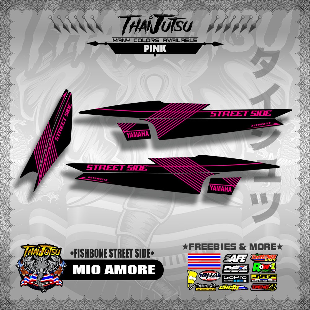 MIO AMORE DECALS ( FISHBONE STREET SIDE )【ThaijutsuStickers】 | Shopee ...