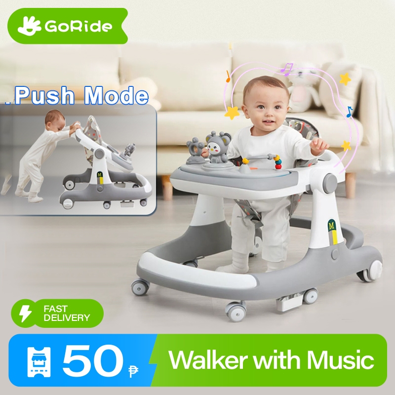 Walker for baby boy Baby Walker with Push Handle 3in1 Toddler Trolley ...