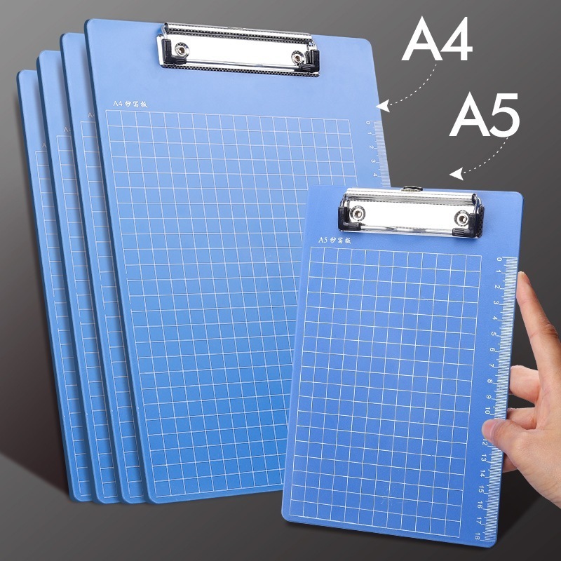 A4/A5 Clip Board Hard Board Long Clipboard File Paper Folder Writing ...