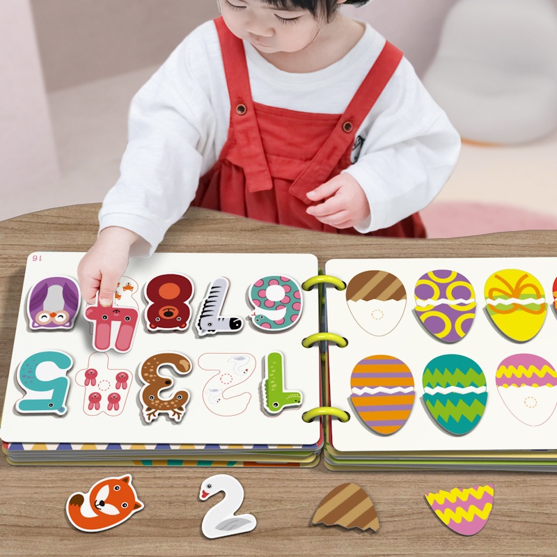 Educational Toys Busy Book for Kids Toddlers DIY Quiet Book Montessori ...