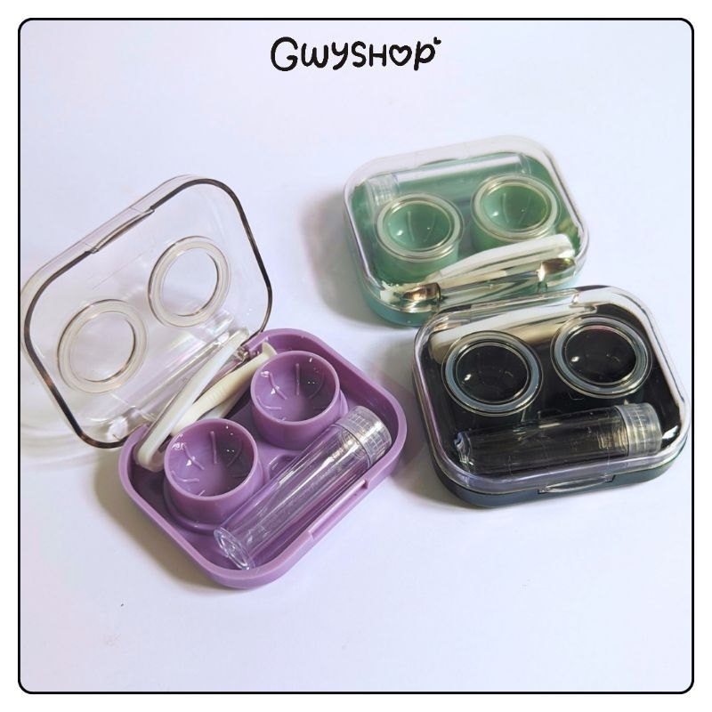 [Gwyshop] 1 Pair Contact Lens Case Travel Kit | Shopee Philippines