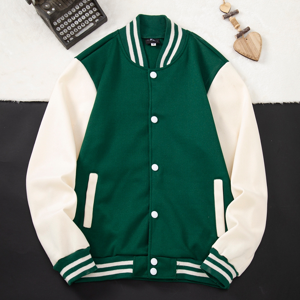 Varsity Bomber Baseball Jacket Bone Korean Jersey Jacket For Men ZWEPK ...