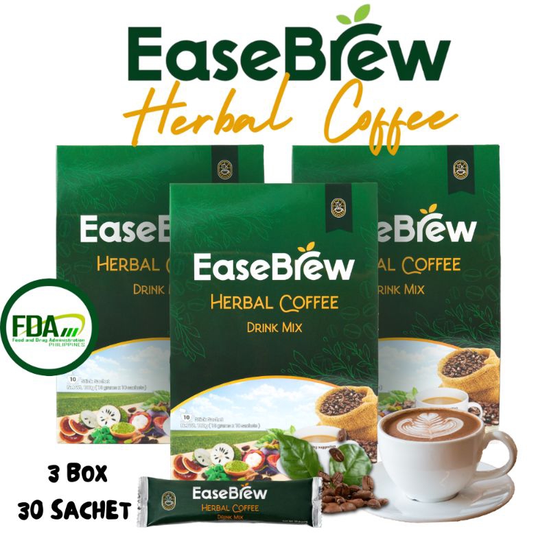 Easebrew Herbal Coffee 3Box Healthy Natural Organic boost immune system ...