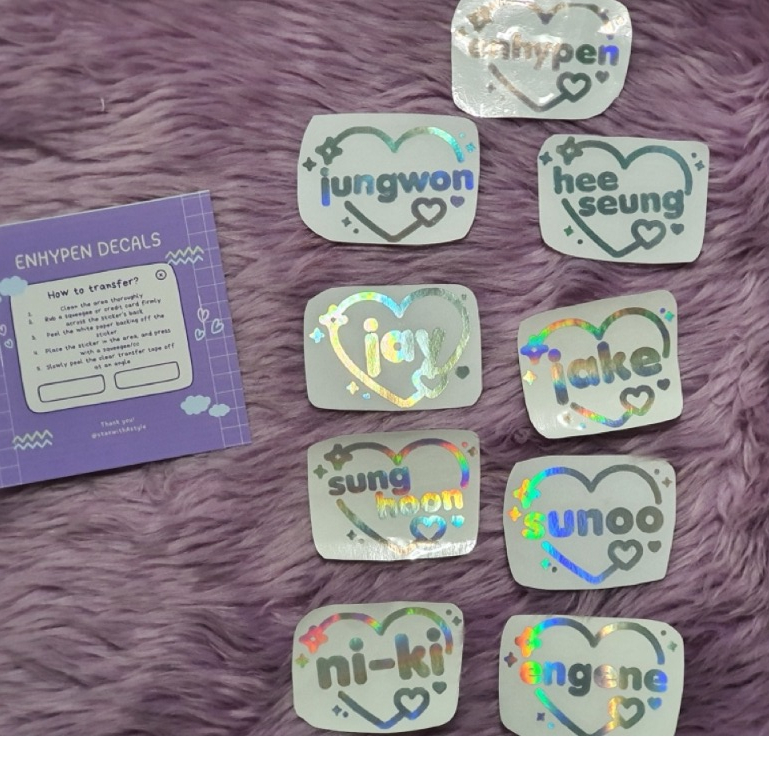 ENHYPEN NAME - HEART DECALS | Shopee Philippines