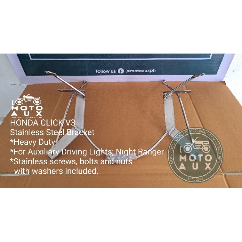 Honda Click v3 125 Stainless Bracket Heavy Duty | Shopee Philippines