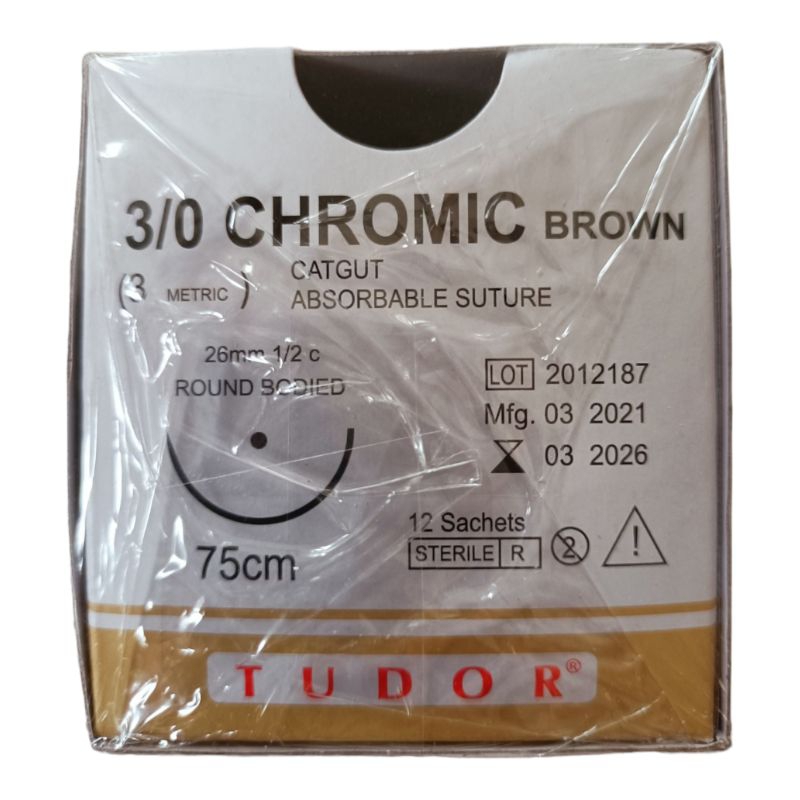 Tudor Chromic Sutures 3/0 Round (12's/Box) | Shopee Philippines
