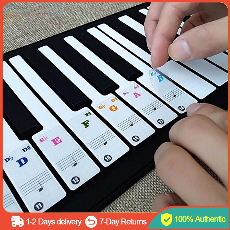 88/61/54/49 Stic Piano Stickers For Keyboard Sticker Organ Label ...