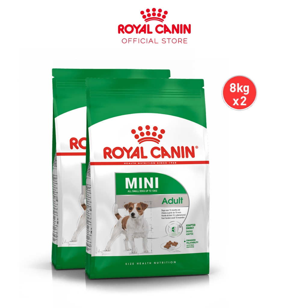 Royal Canin Mini Adult (8kg x 2) Dry Dog Food - Size Health Nutrition ...