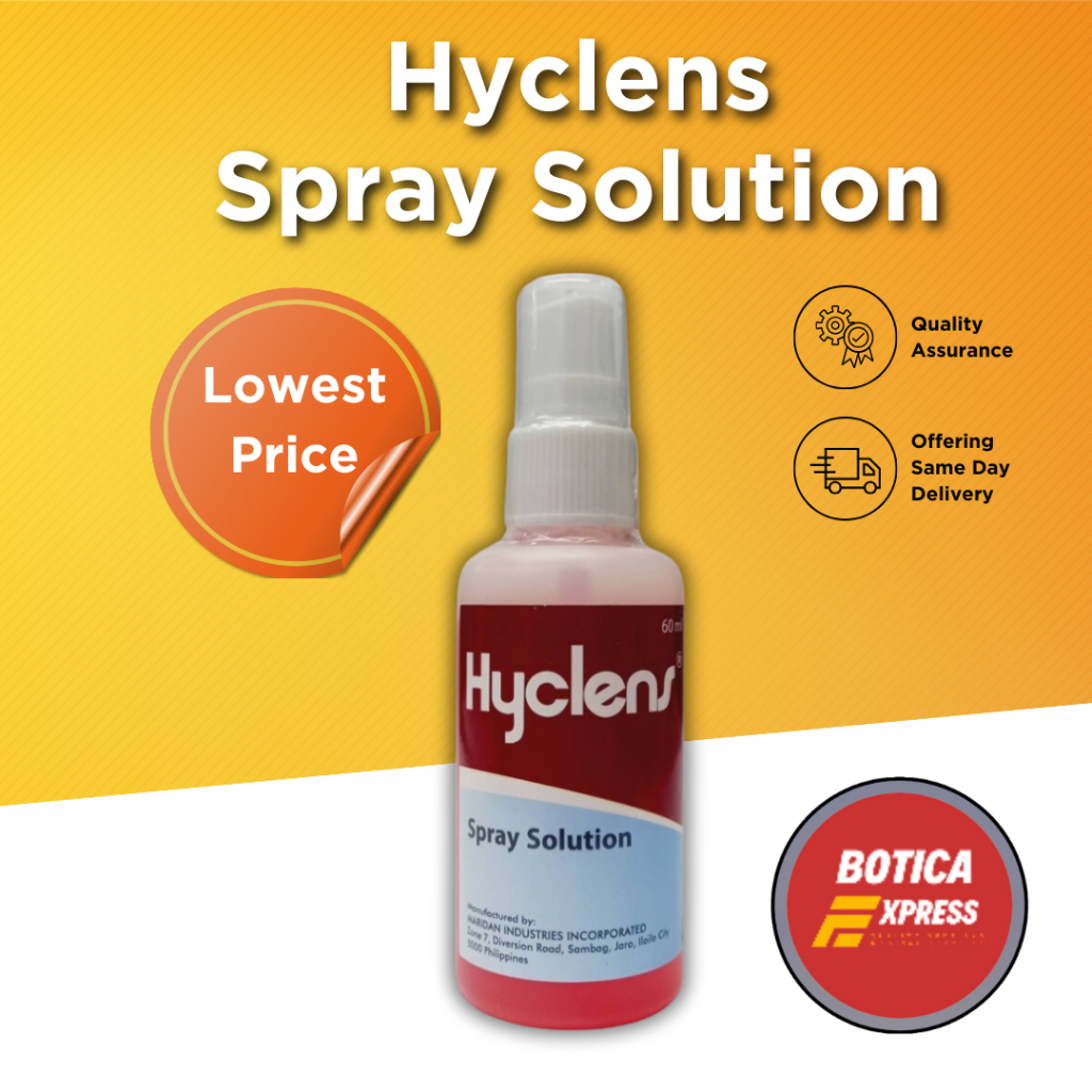 Hyclens Wound Spray 60ml | Shopee Philippines