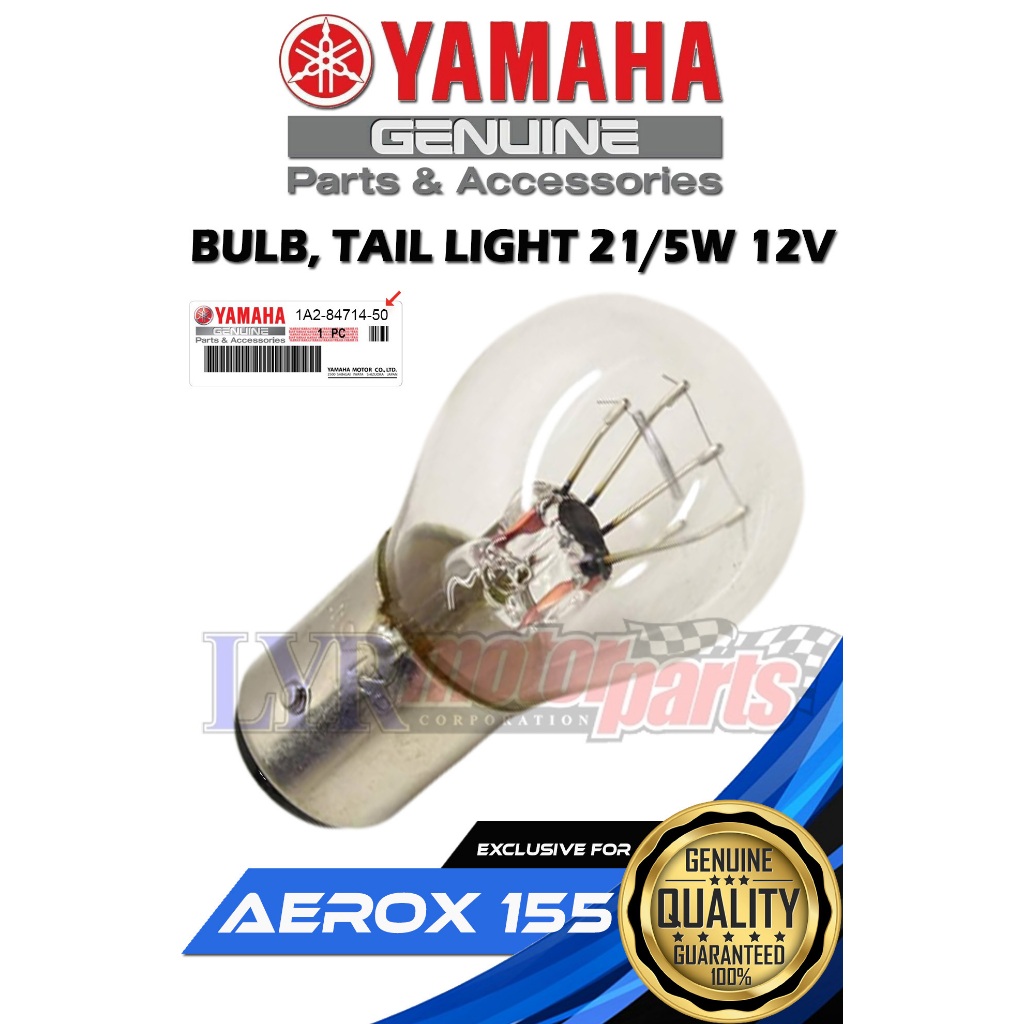 YAMAHA GENUINE BULB, TAIL LIGHT 21/5W 12V ( 1A2-84714-50 ) AEROX155 ...