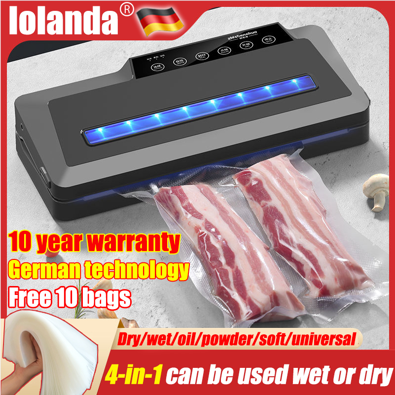 [FREE 10 Bags]Automatic Vacuum Sealing Machine Food vacuum Vacuum Sealer Household packaging ...