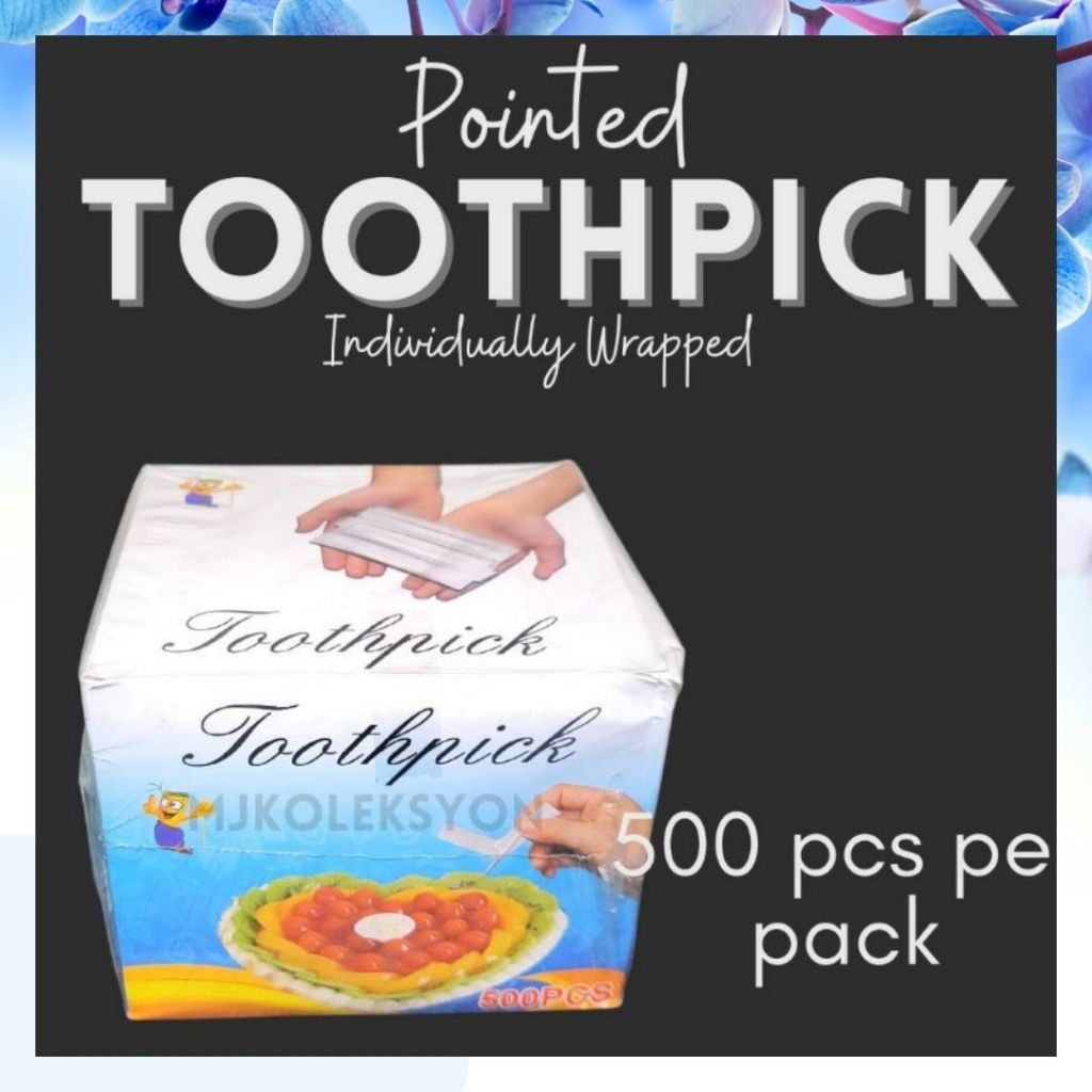 Bamboo Toothpick Individually Wrapped 200pcs | Shopee Philippines
